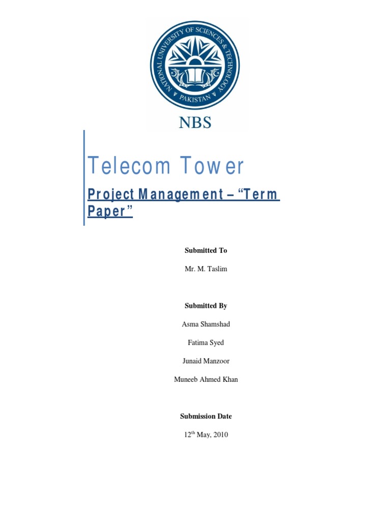 Project Management Term Report - Final | PDF | Project Management | Wall
