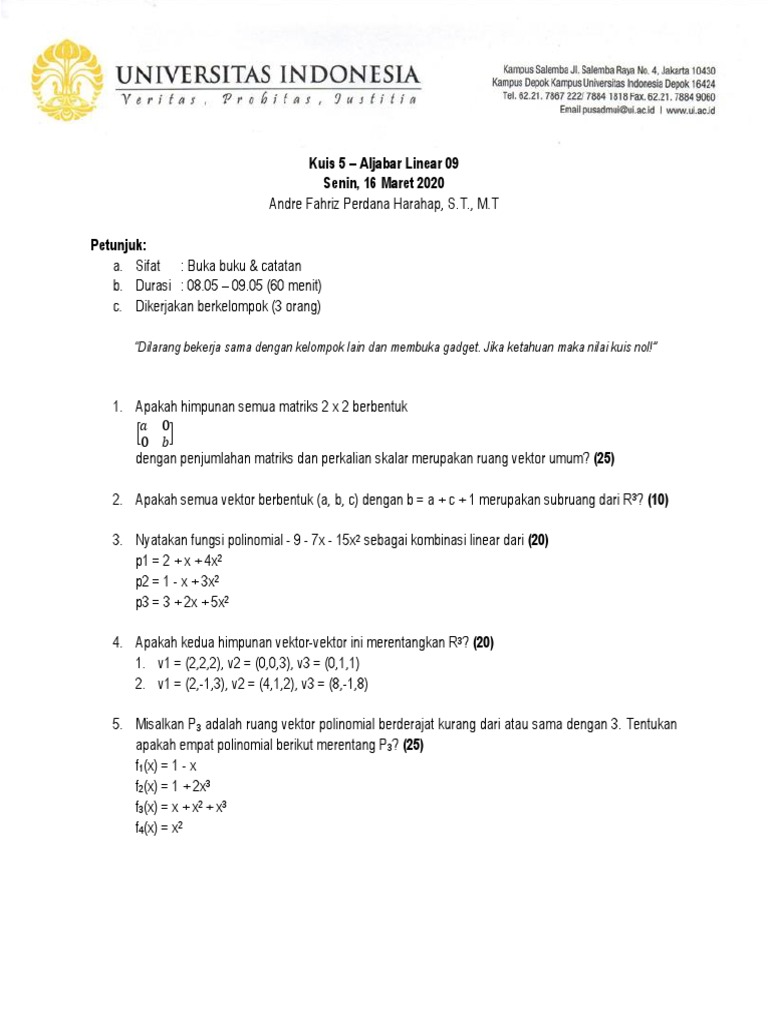 Kuis 5 Alin PDF | PDF