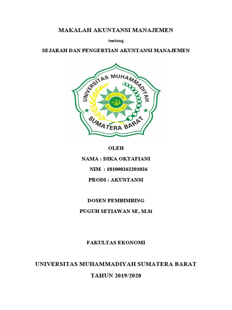 Makalah Akuntansi Manajemen | PDF