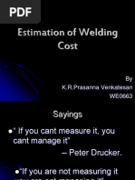 Weld Cost Calculation | PDF