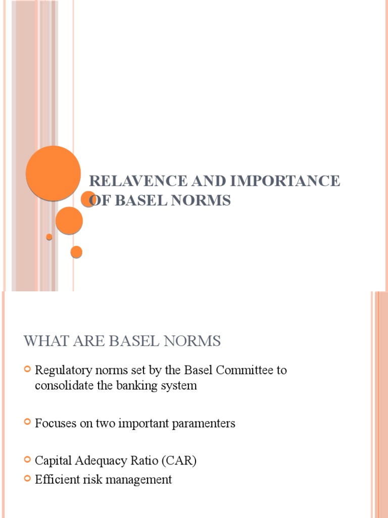 Relavence and Importance of Basel Norms | PDF