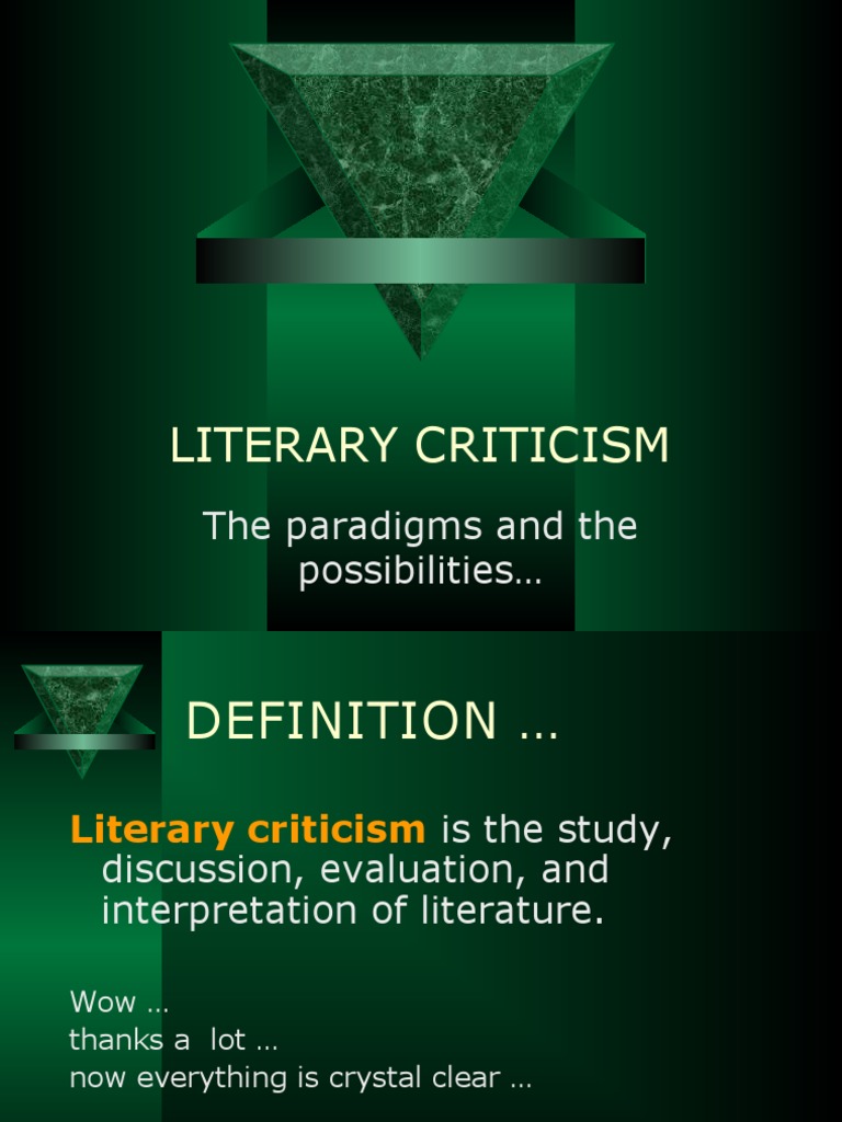 Literary Criticism | PDF | Literary Criticism | Deconstruction