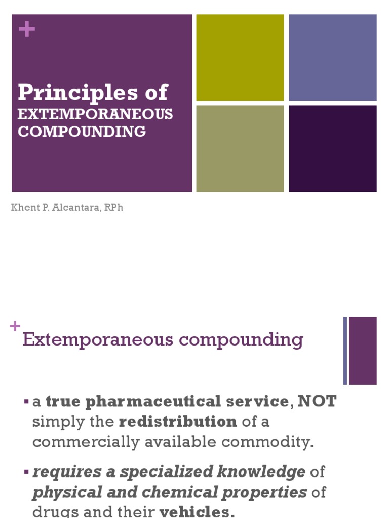 Midterm - Extemporaneous Compounding | PDF | Dose (Biochemistry ...