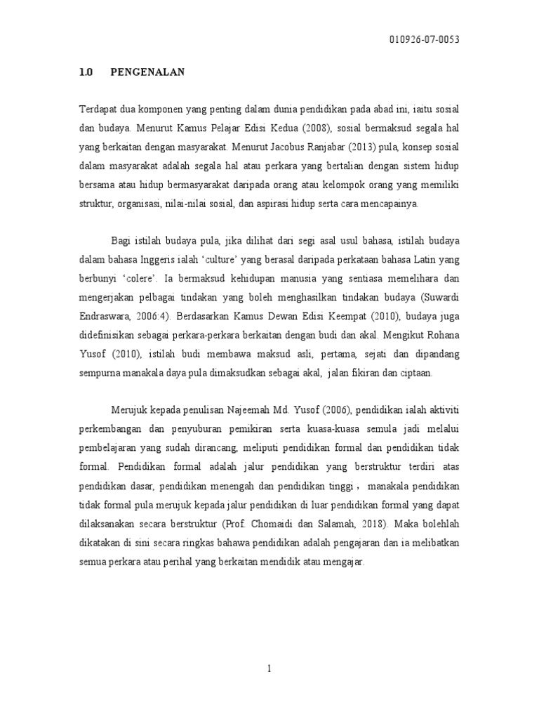 1.0 Pengenalan | PDF