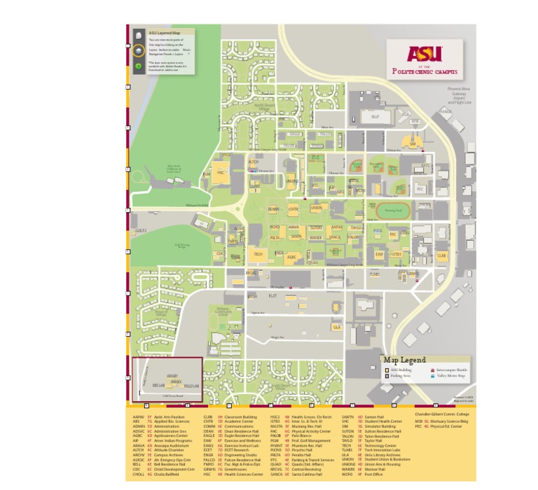 Asu Map Poly 2010 | PDF | Leisure | Nature