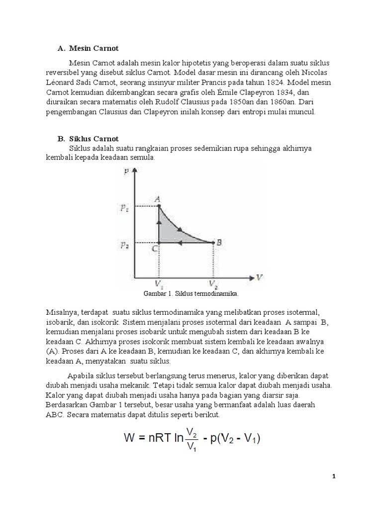 Mesin Carnot | PDF