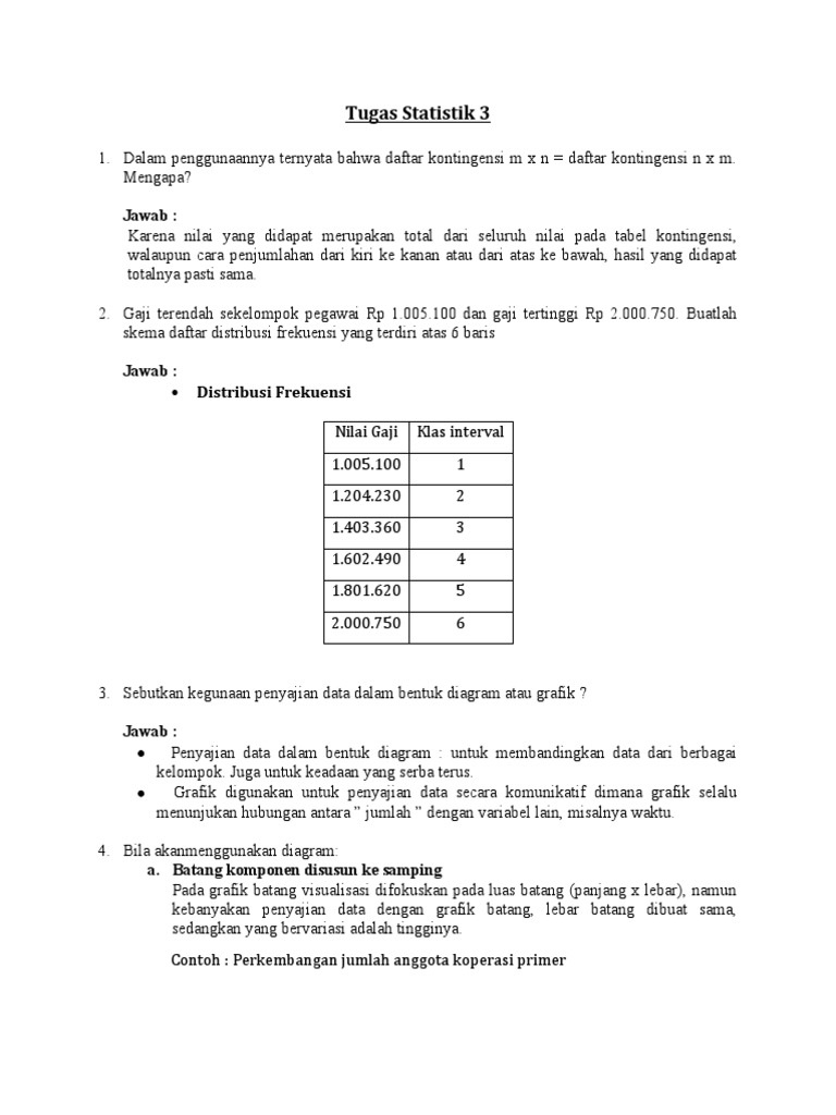 Tugas Statistik 3 4 | PDF