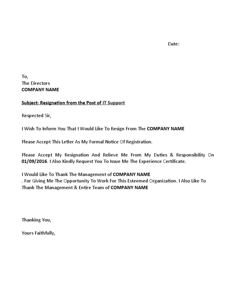 Resignation | PDF