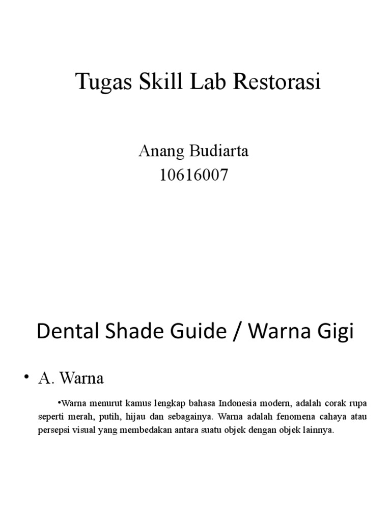 Shade Guide | PDF