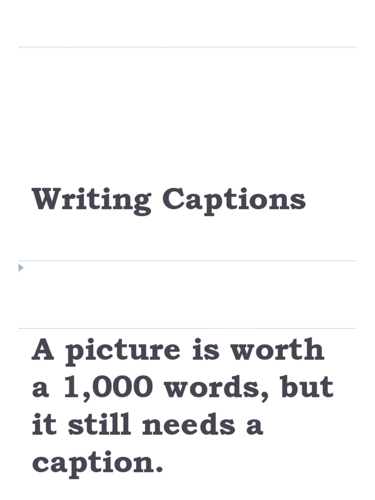 English - Writing Caption | PDF | Communication | Syntax
