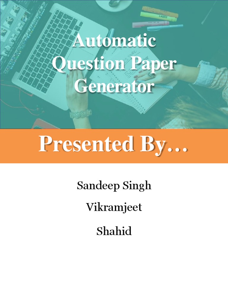 Automatic Question Paper Generator Tool | PDF