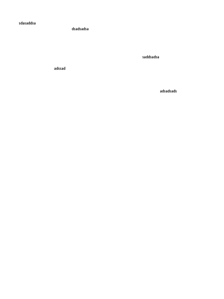 Sdasaddsa Dsadsadsa | PDF