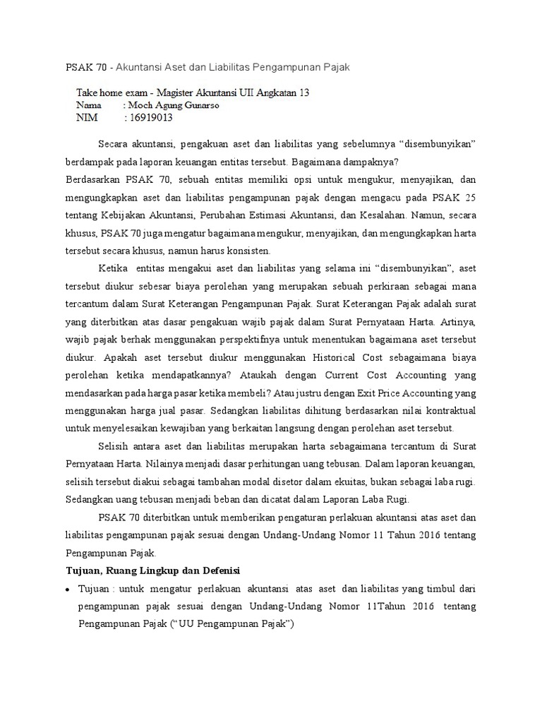 PSAK 70 - Akuntansi Aset Dan Liabilitas P PDF | PDF