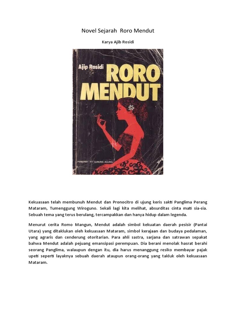 Novel Sejarah Roro Mendut | PDF