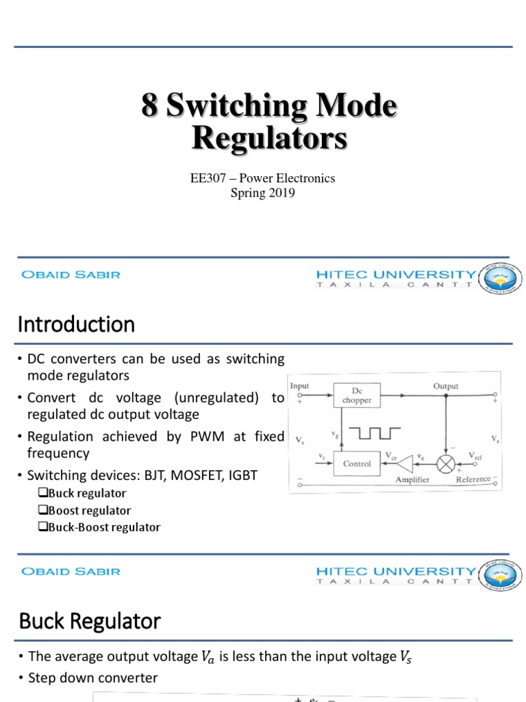 Switch Mode Regulators | PDF | Power (Physics) | Quantity