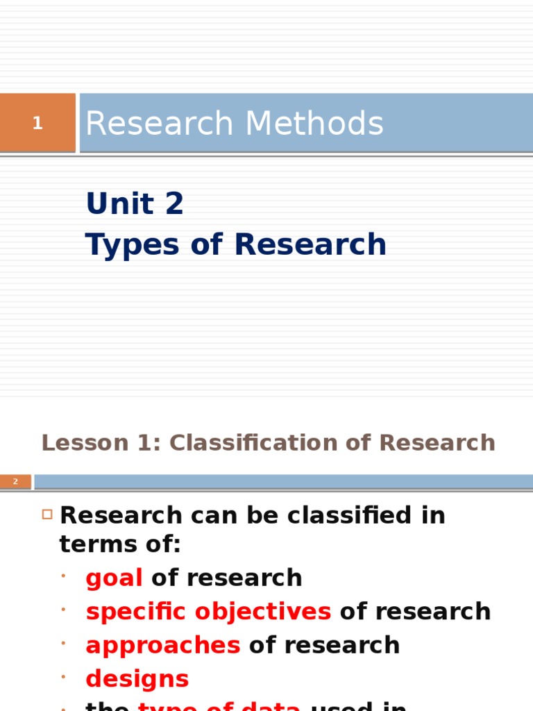 Research Methods - Unit 2 | PDF | Quantitative Research | Causality