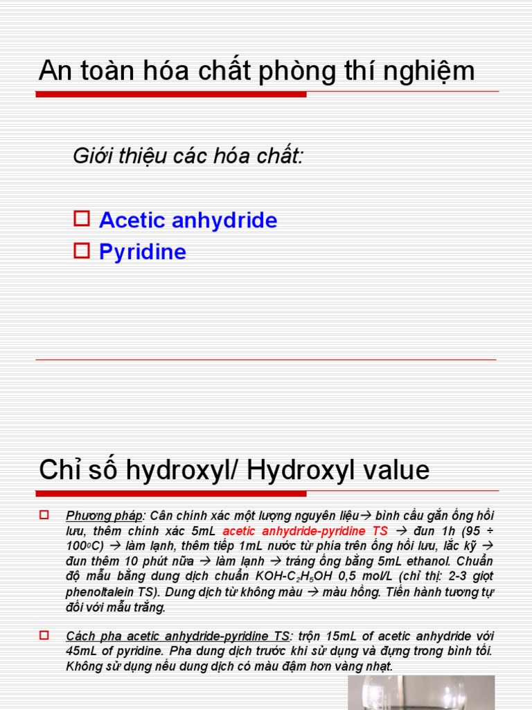 Acetic Anhydride, Pyridine | PDF