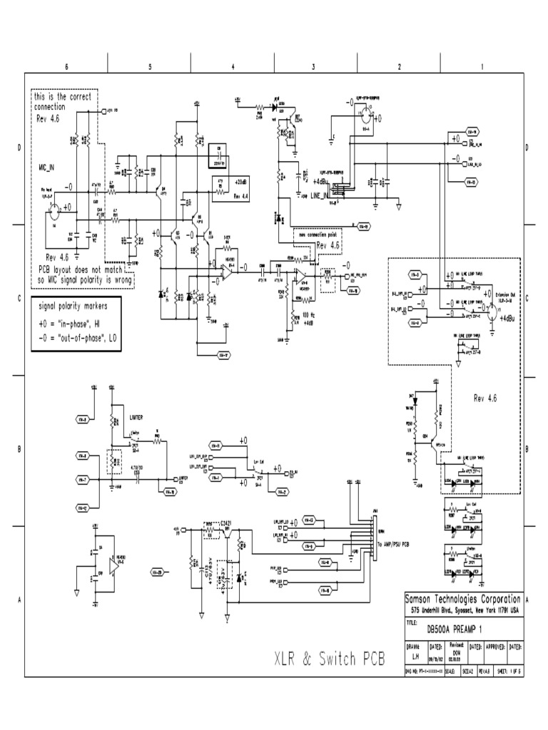 Samson Db500a SCH PDF | PDF