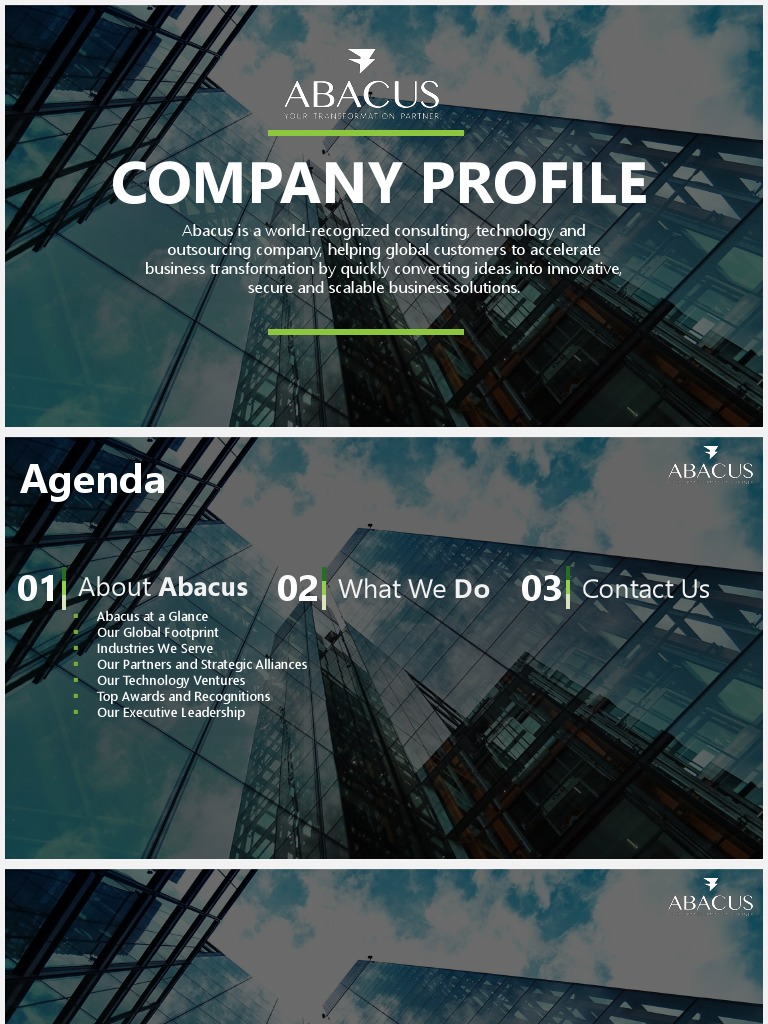 Abacus Corporate Profile | PDF | Cloud Computing | Sap Se