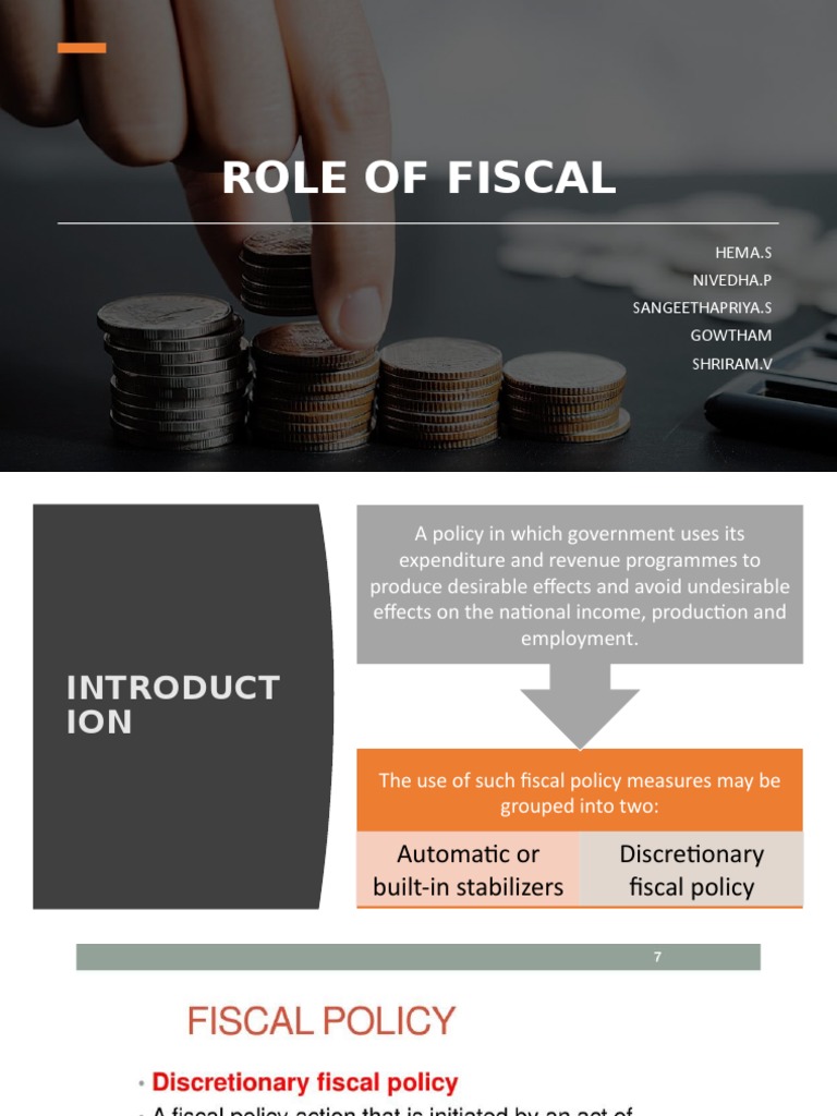 The Role and Objectives of Fiscal Policy in Promoting Economic Growth ...