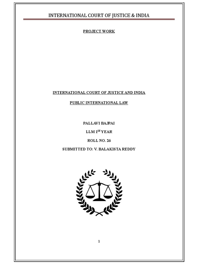India's Role in the ICJ Explained | PDF | Jurisdiction | Judiciaries