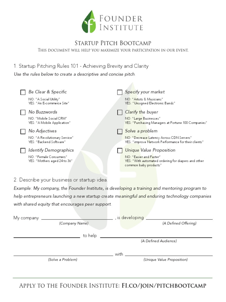 Startup Pitch Bootcamp: 1. Startup Pitching Rules 101 - Achieving ...