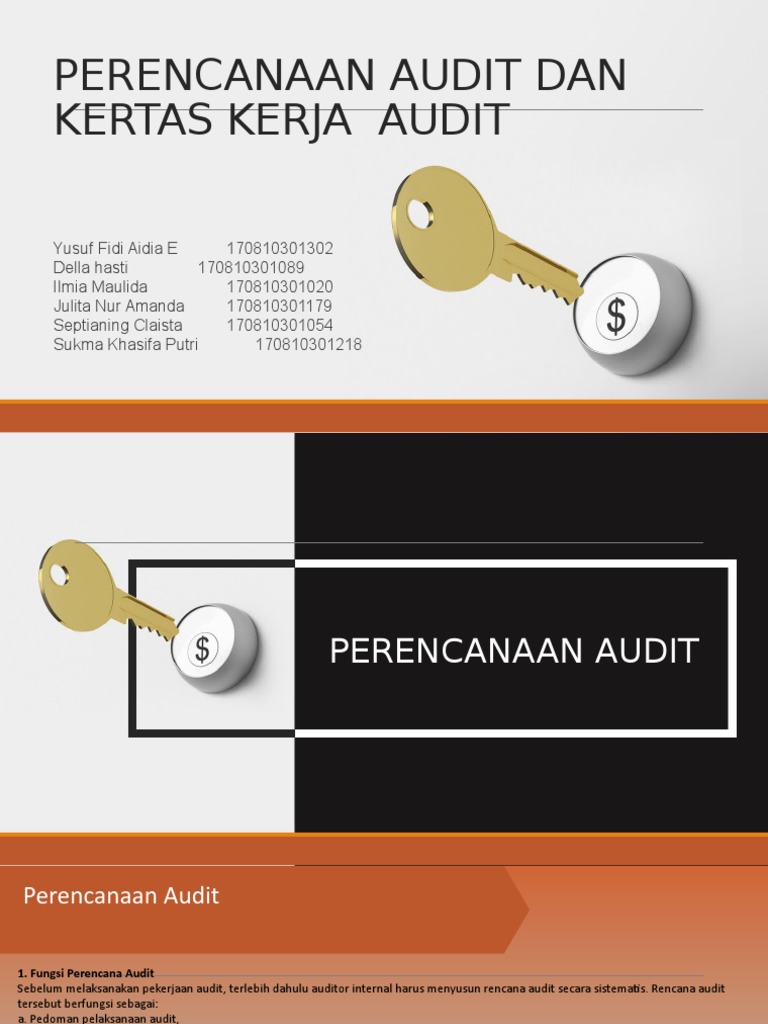 Kelompok 4 Perencanaan Audit Dan Kertas Kerja Audit | PDF