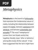 Some Metaphysical Questions | PDF | Metaphysics | Causality