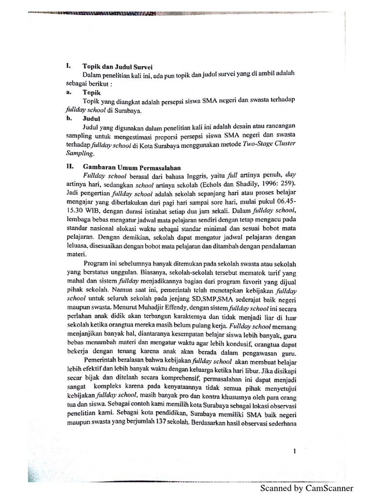 Contoh Laporan Final Project | PDF