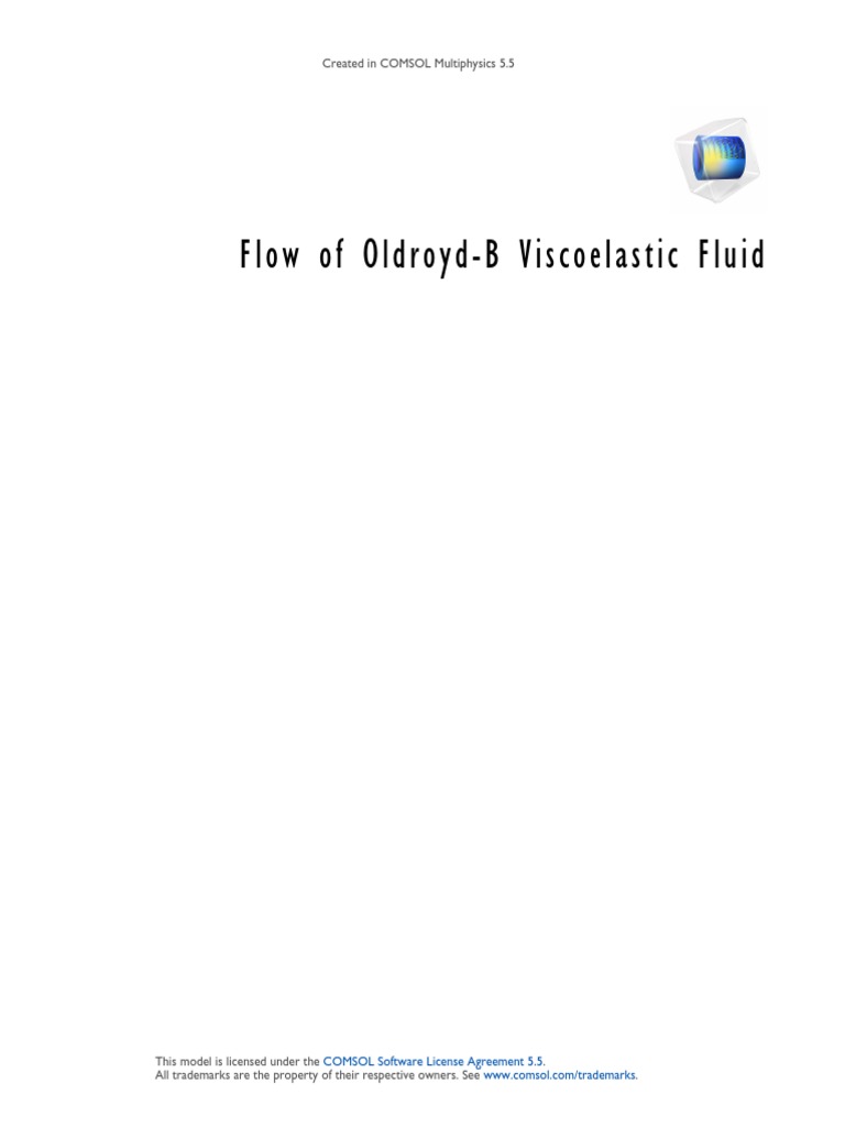 Models - Cfd.oldroyd B Viscoelastic PDF | PDF | Fluid Dynamics | Viscoelasticity