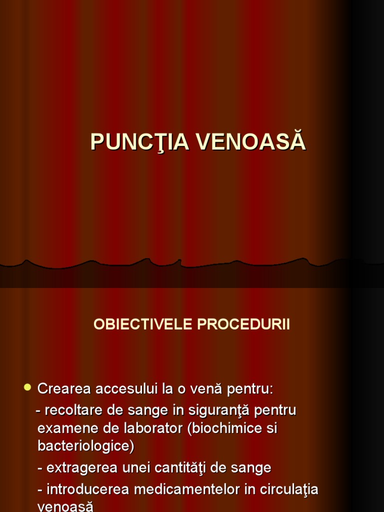 Punctia Venoasa | PDF