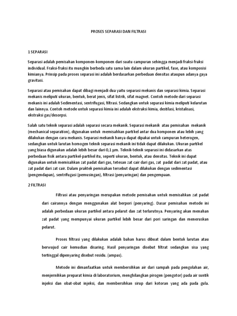 PROSES SEPARASI-WPS Office | PDF