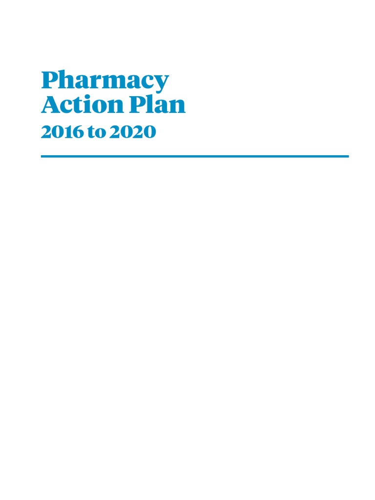 Pharmacy Action Plan 2016 To 2020 PDF | PDF | Pharmacy | Pharmacist