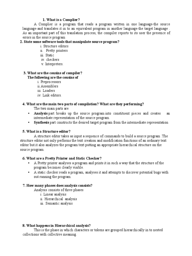CS 603 Compiler Design | PDF | Compiler | Parsing