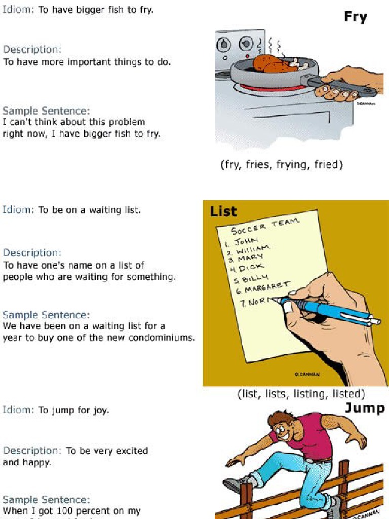109 English Idioms (Illustrated) PDF | PDF