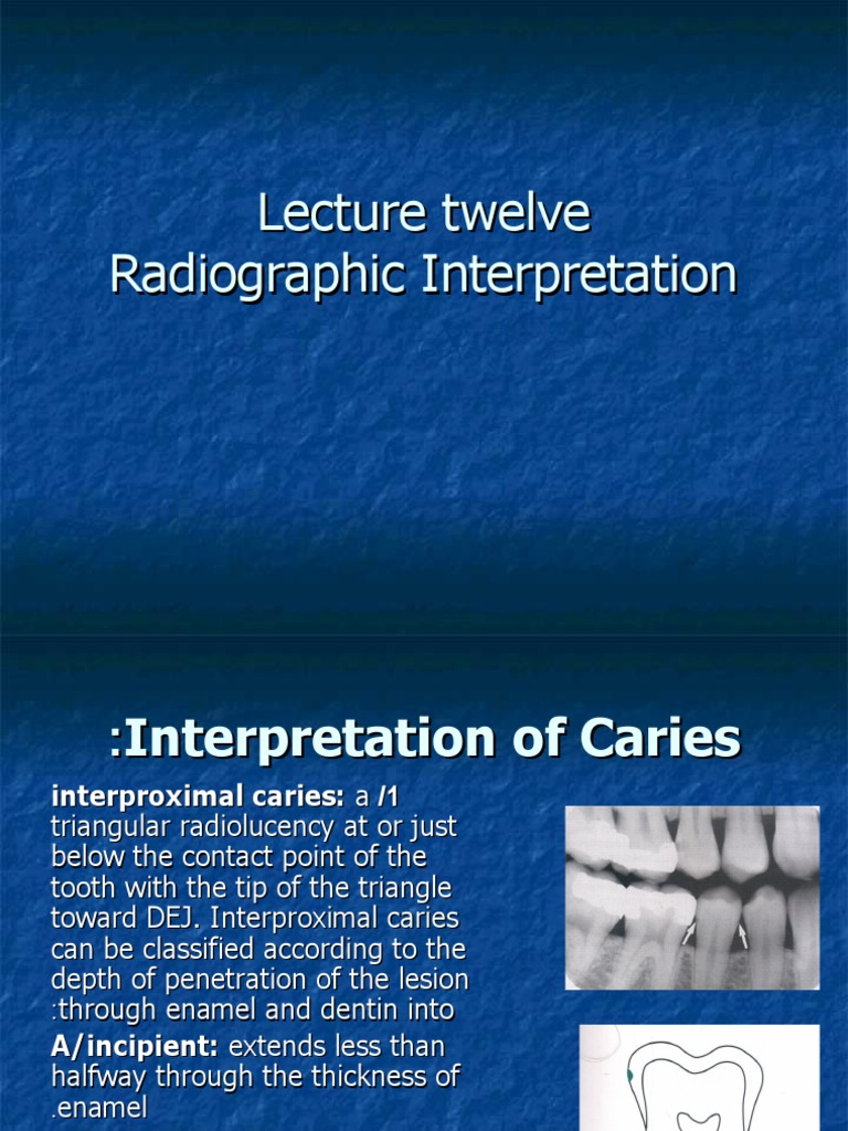 Lecture 12 | PDF | Human Tooth | Tooth Enamel