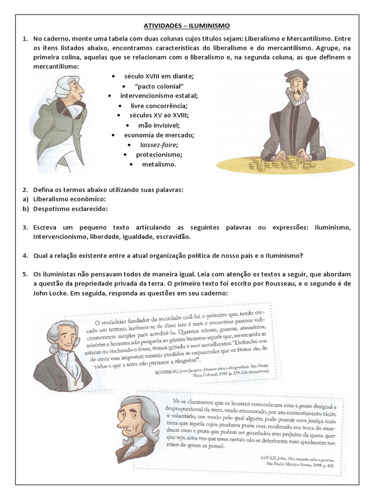 Iluminismo 8 Ano Pdf