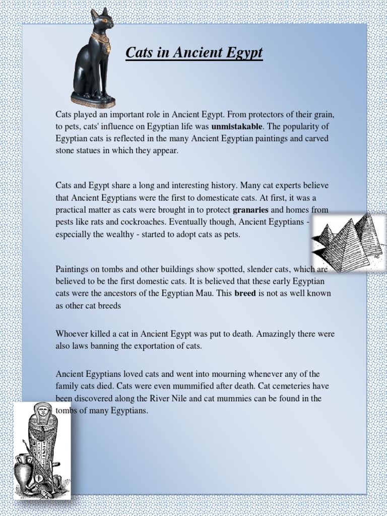 Importance of Cats in Ancient Egypt | PDF | Ancient Egypt | Cats