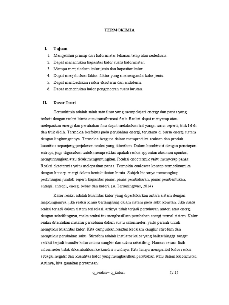 Termokimia Tik Ari Astungkara | PDF | Metode & Bahan Ajar | Sains & Matematika