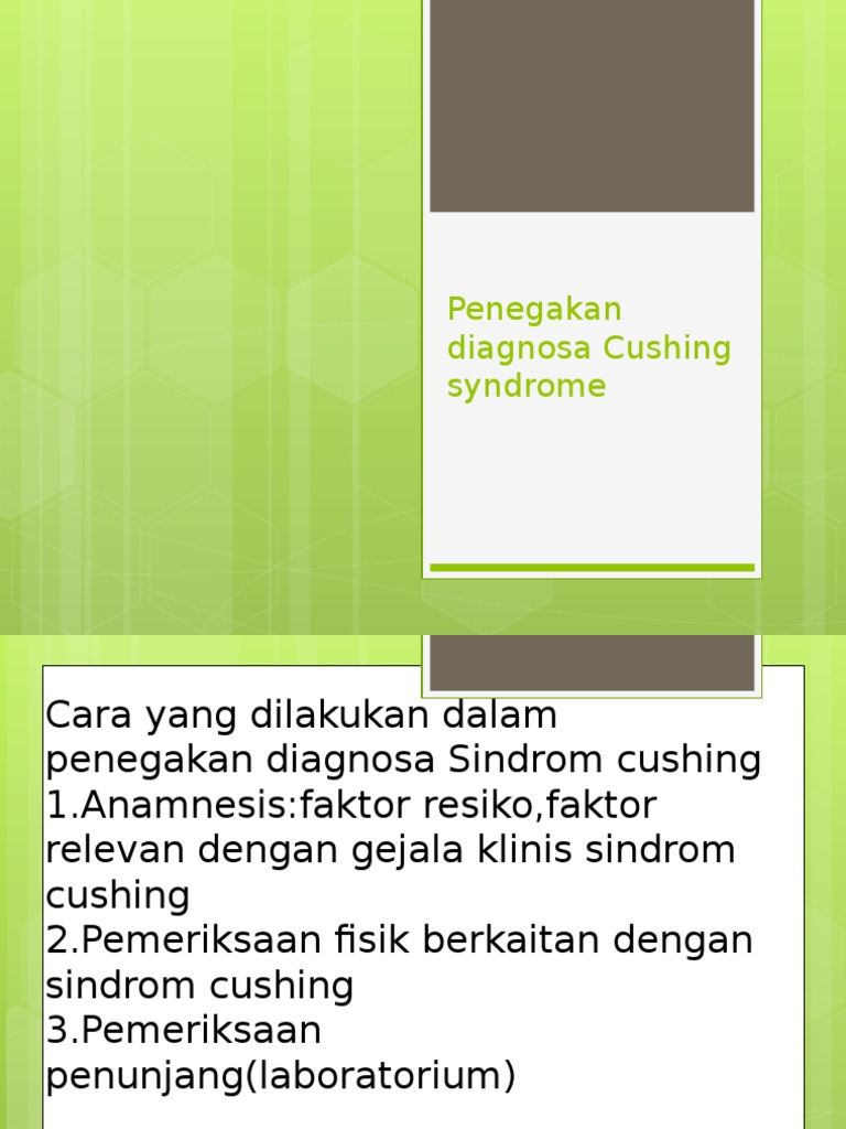 Diagnosa Sindrom Cushing secara Komprehensif | PDF