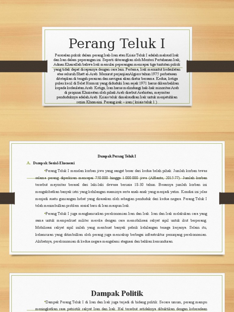 Perang Teluk I | PDF | Politik