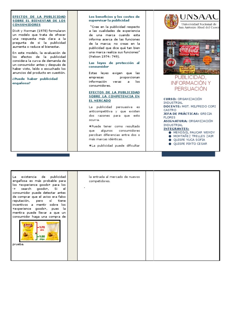 Efectos de la Publicidad en Consumidores | PDF | Publicidad | Producto ...