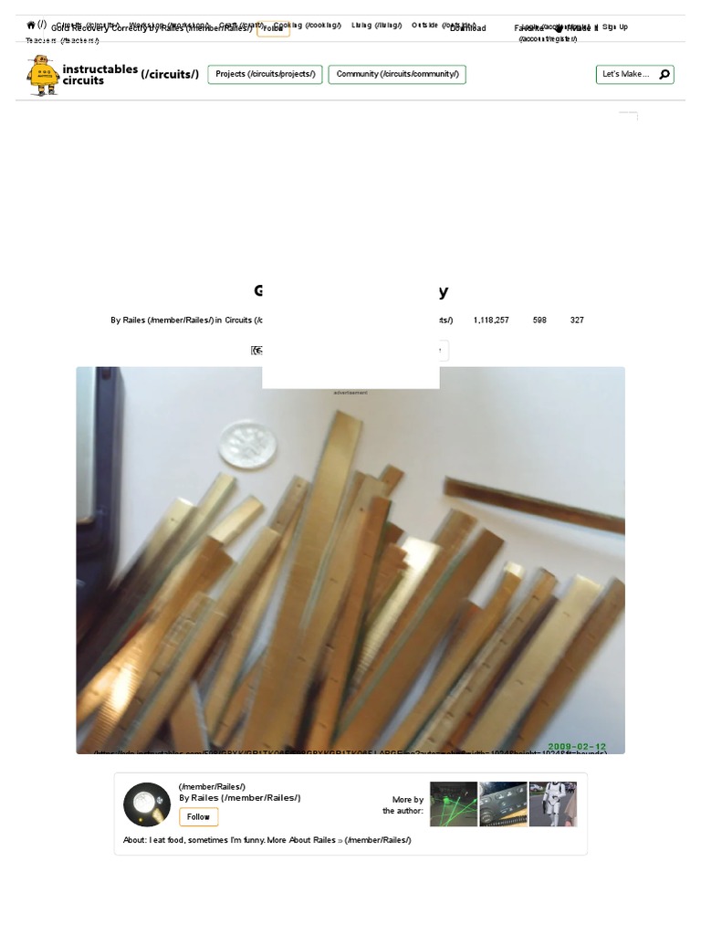 Gold Recovery Correctly - 12 Steps - Instructables | PDF | Metals | Cadmium