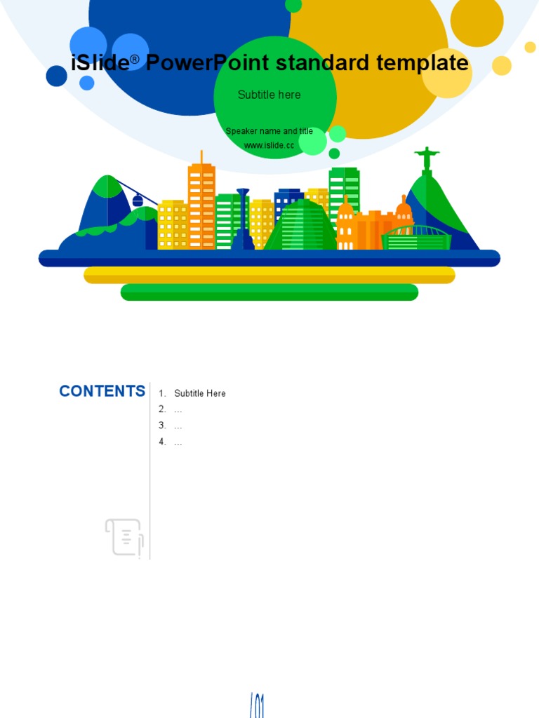 Islide® PowerPoint Standard Te Mplate | PDF
