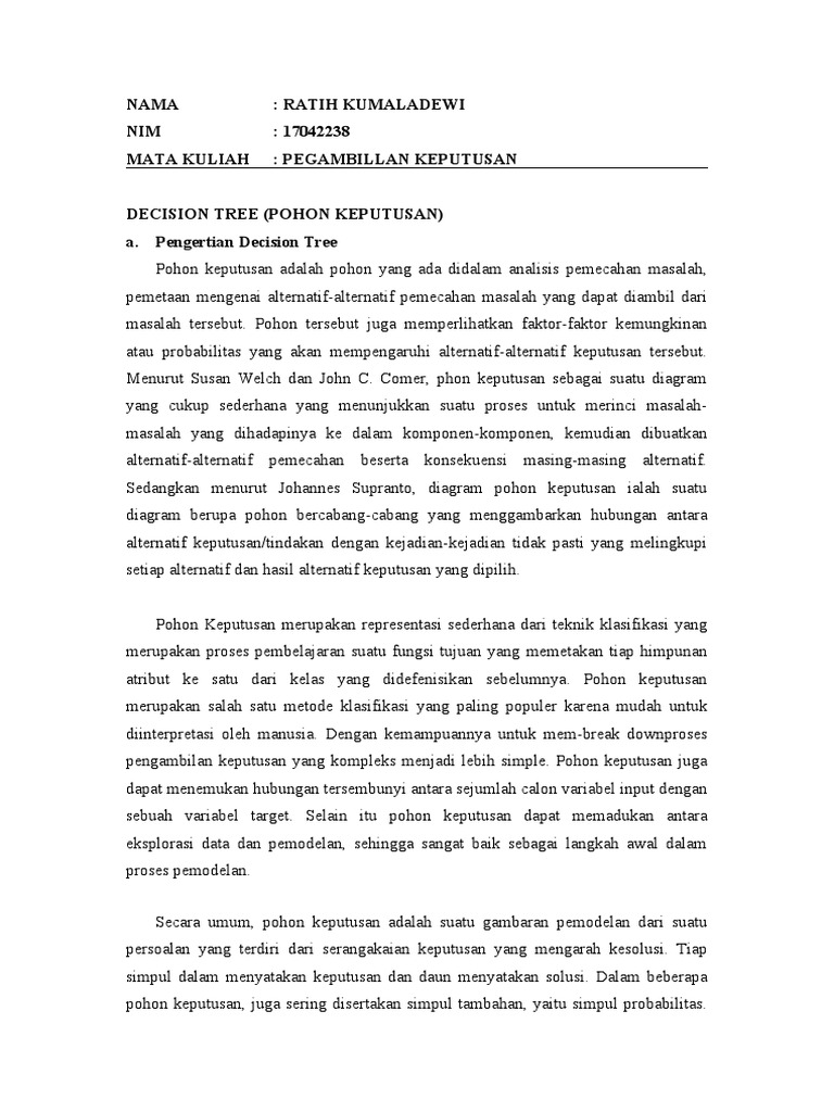 Decision Tree Pdf