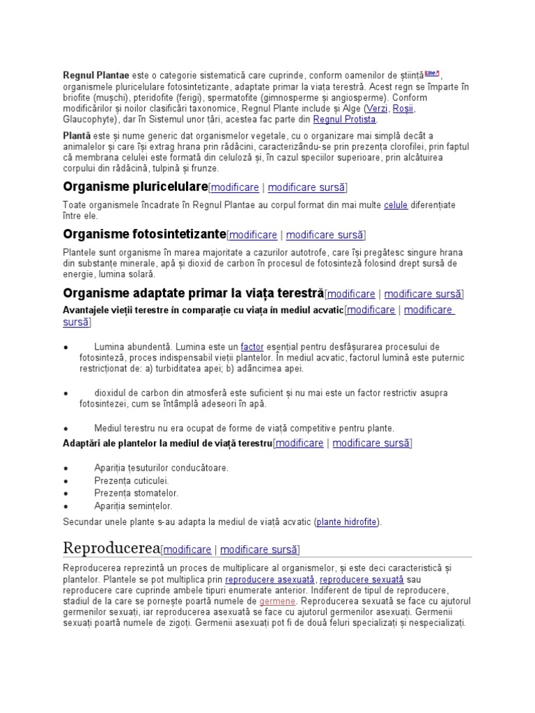 Regnul Plantae | PDF