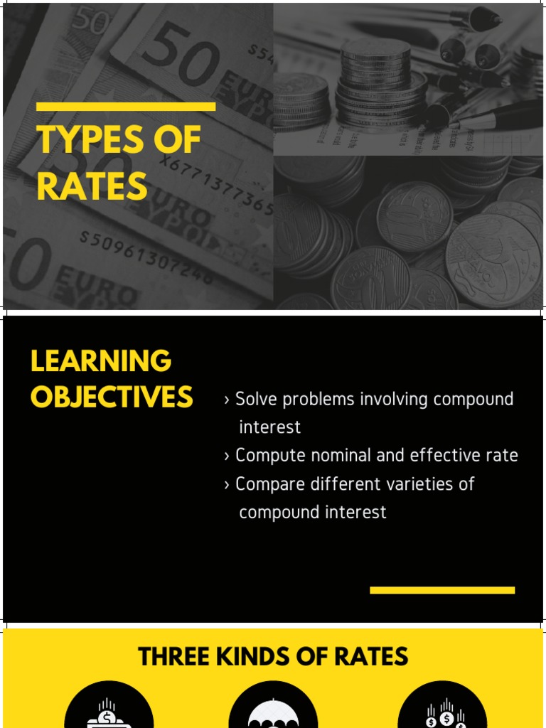 Effective & Nominal Rate, Equivalent Rates | PDF | Compound Interest ...