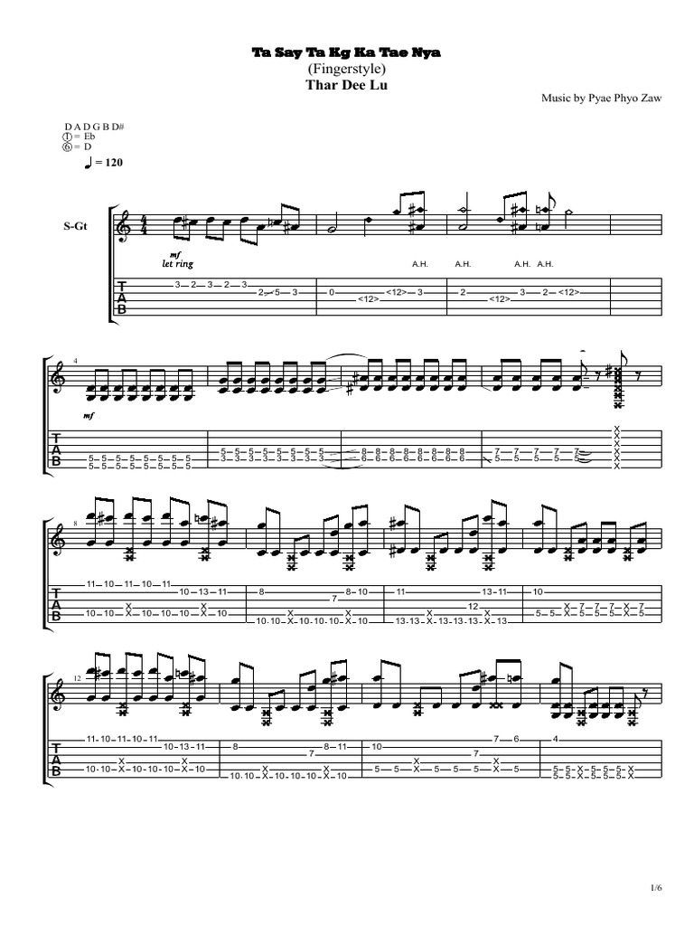 Ta Say Ta KG Ka Tae Nya | PDF