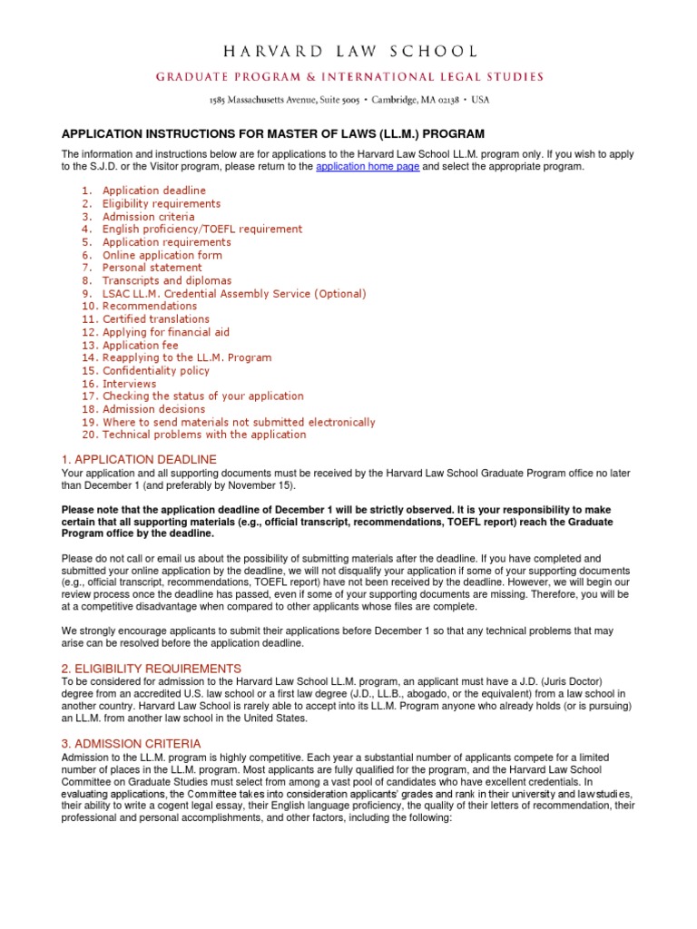 Sample LLM App For Web 2018 2019 PDF | Download Free PDF | Law School ...