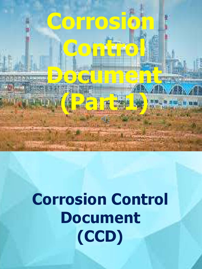 Corrosion Control Document (Part 1) | Reliability Engineering | Charge ...